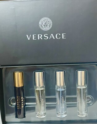 VERSAGE men's perfume collection 4 travel Sz 5 ML each NEW! | eBay