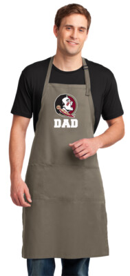 FSU Dad Apron LARGE Florida State DAD APRON w/ Adj NECK & POCKETS! | eBay