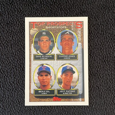 1993 Topps Shortstop Prospects #529 Chipper Jones Rookie RC Baseball ...