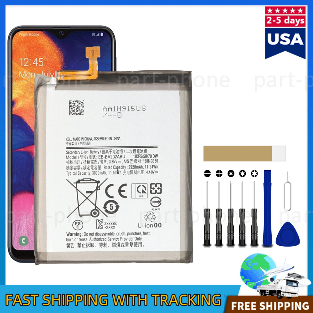 For Samsung Galaxy A10e A20e SM-A102U SM-A202U EB-BA202ABU Battery ...