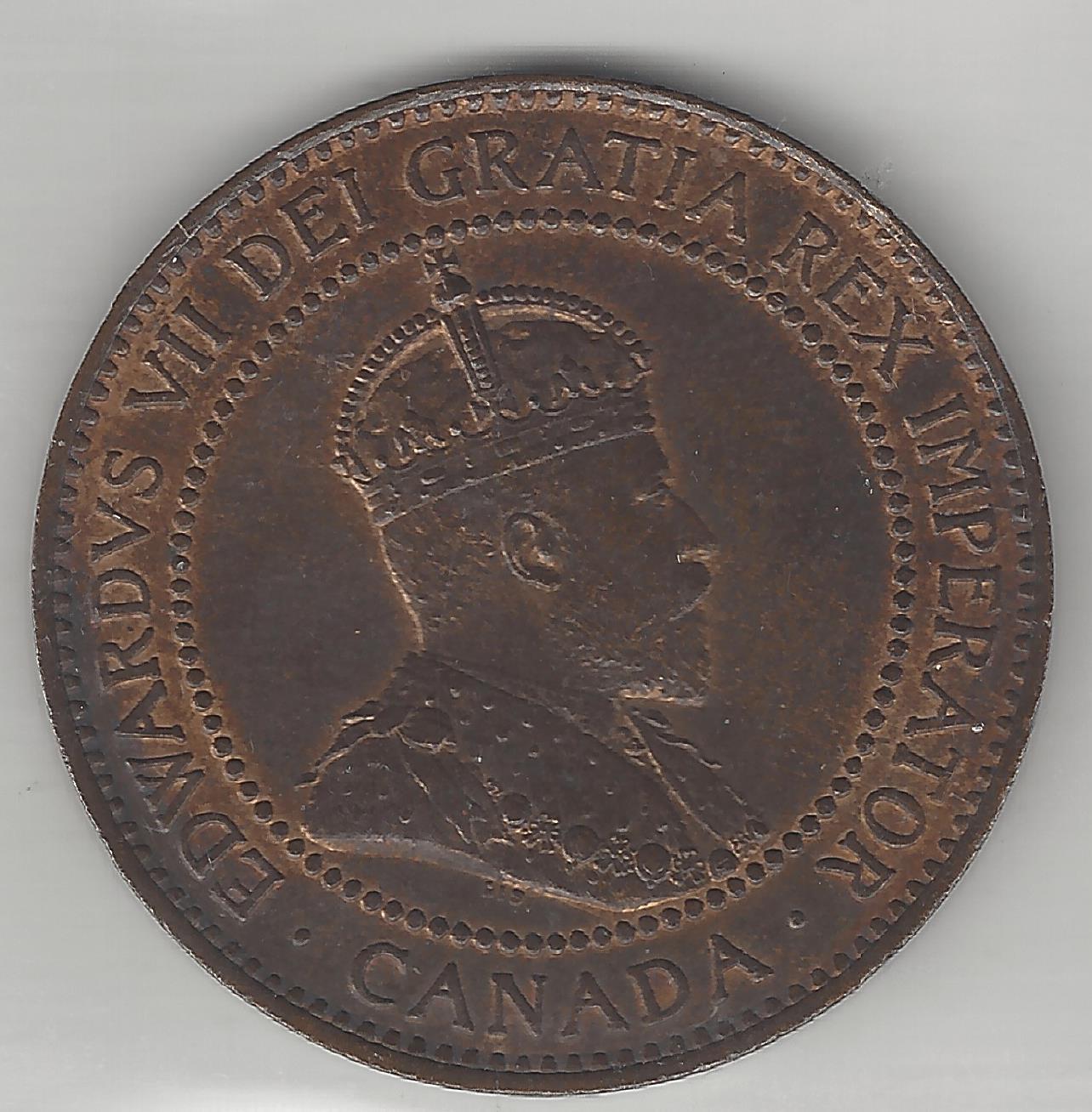 CANADA, 1908, LARGE ONE CENT, KM#8, CHOICE UNCIRCULATED | eBay
