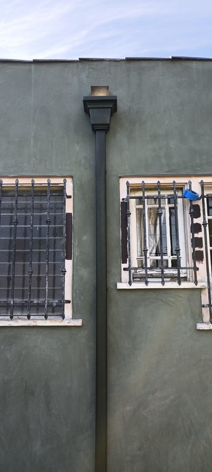 Conductor Head Scupper Box Molded Plastic 3" or 2"x3" Downspout Gutter ...