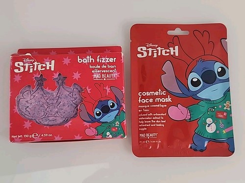 New Stitch Disney Mad Beauty Bath Fizzer & Face Mask Set | eBay