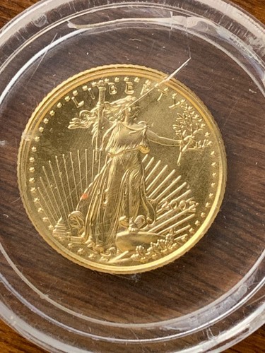 2002 P $5 American Gold Eagle 1/10 oz BU. Coin BN 339255 | eBay