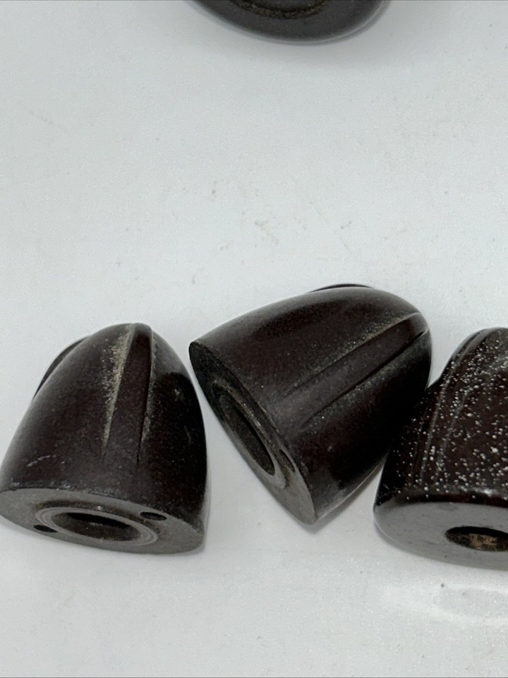 Vintage Tube Radio Brown Bakelite Acorn Bullet Knobs Lot of 14 | eBay