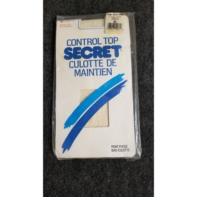 Vintage Pantyhose SECRET Control Top Vanilla Size B SEALED Hosiery ...
