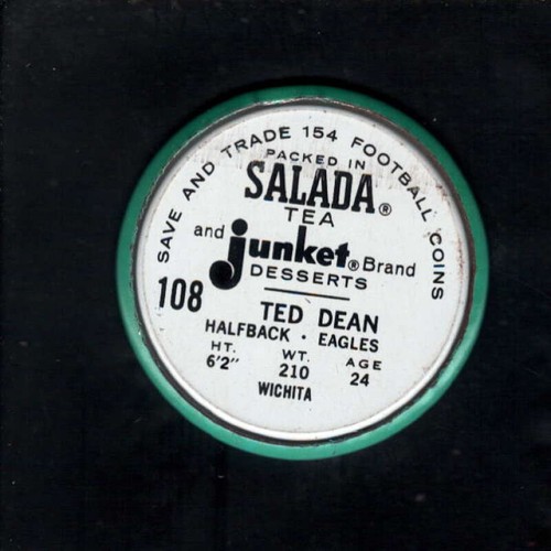1962 Salada Coins #108 Ted Dean DP NM J3125910 | eBay