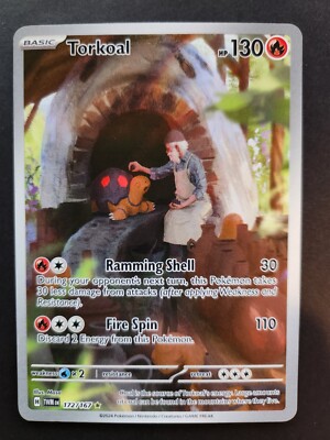 Torkoal 172/167 - Illustration Rare Full Art - Twilight Masquerade ...