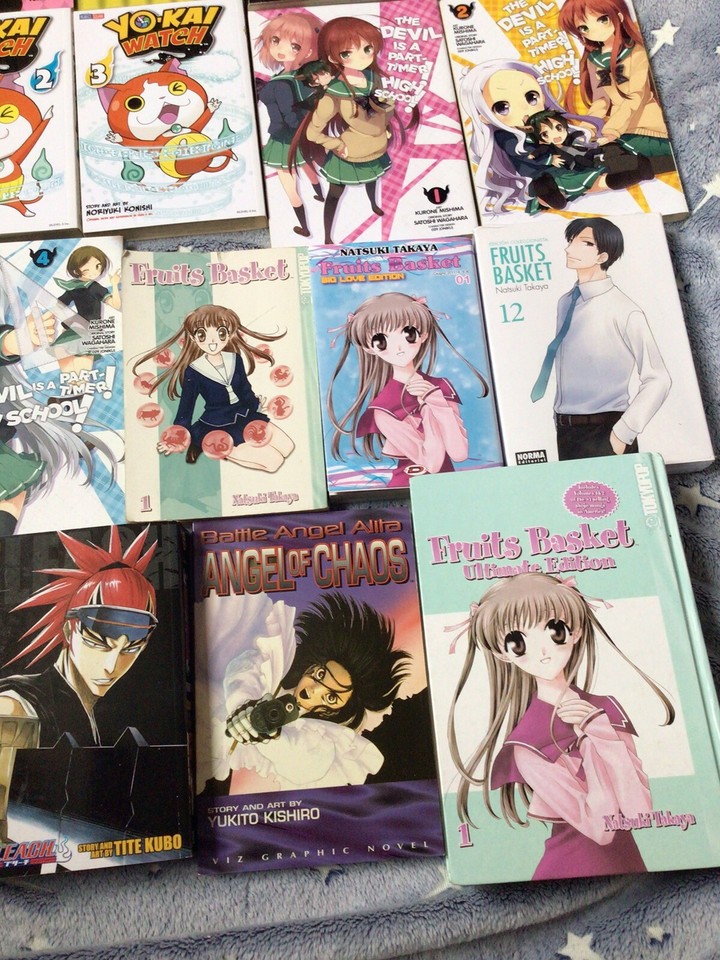Bundle of manga and graphic novels: fruits basket, bleach etc. | eBay