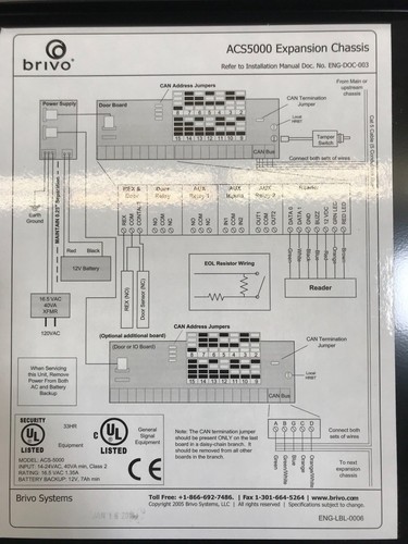 BRAND NEW Brivo ACS5000 Expansion Chassis | eBay