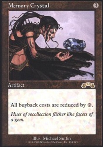 [1x] Memory Crystal Slight Play, English Exodus MTG Magic 412897559439 ...