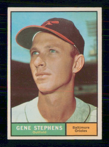 1961 TOPPS BASEBALL # 102 GENE STEPHENS INV J7780 | eBay