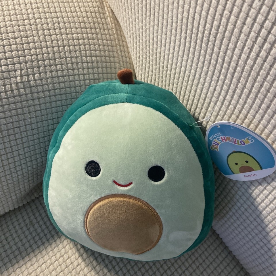 Squishmallows Austin Avocado 8 inches NEW WITH TAGS | eBay
