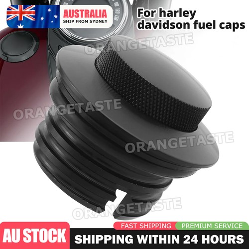 Flush Black Pop Up Gas Cap Vented Fuel tank Fuel Cap Fit for Harley ...