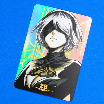 NieR Automata 2B Rainbow Foil Holo Character Figure Art Card D | eBay