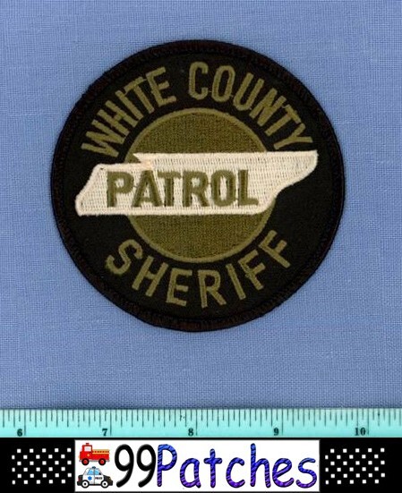 WHITE COUNTY SHERIFF PATROL TENNESSEE Police Patch STATE SHAPE OUTLINE ...