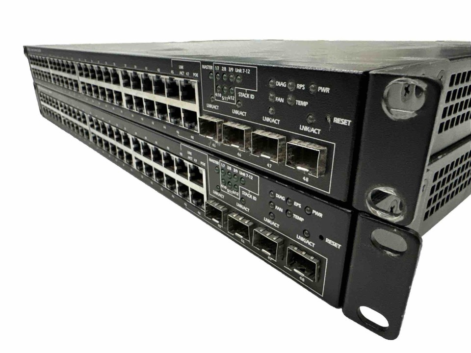 Dell PowerConnect 6248P 48 Port PoE Ethernet L3 Switch Lot of 2 | eBay