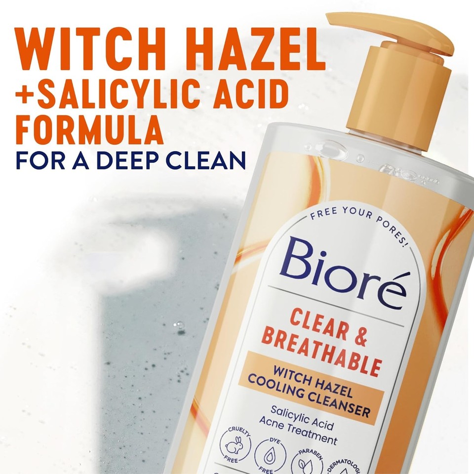 Cooling cleanser with witch hazel acne treatment salicylic acid 6 77 oz ...