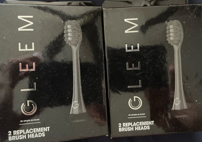 2 x 2 GLEEM Toothbrush Replacement Tooth Brush Heads Refill - Black 4 ...