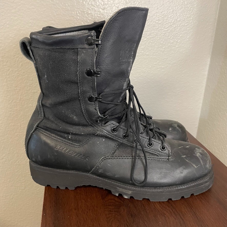 Belleville Combat Boots Men’s 11R GoreTex Best Defense Steel Toe Vibram ...