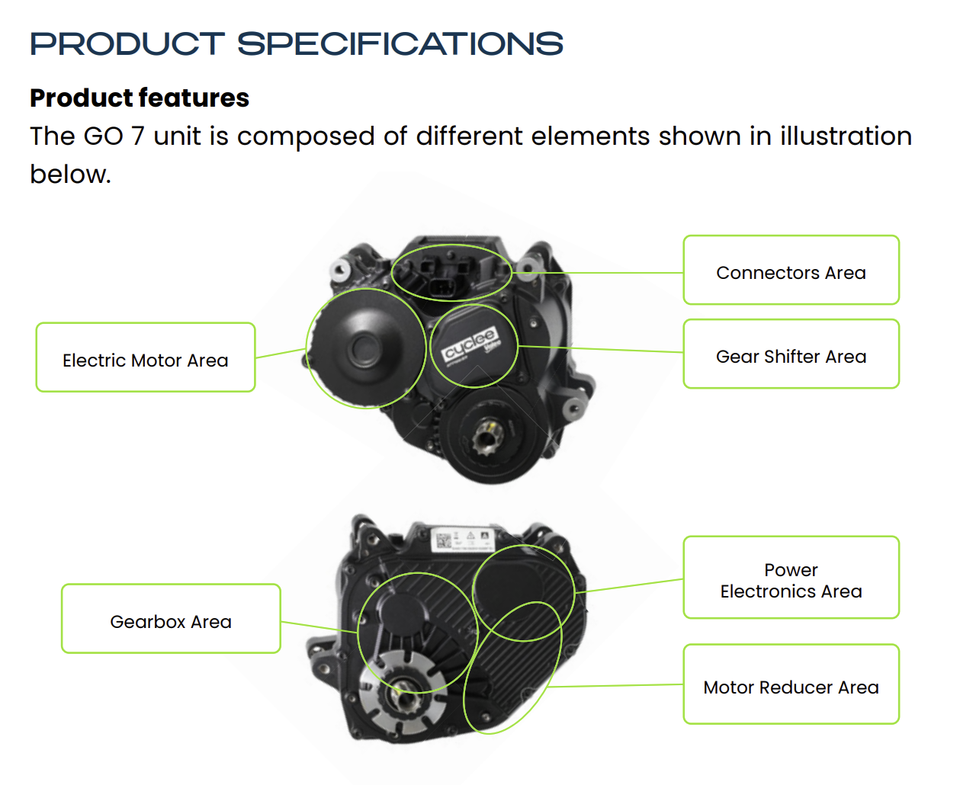 Valeo Effigear Go 7 DIY E-Bike Mid Motor Auto 7-Speed Gearbox 48V 750W ...