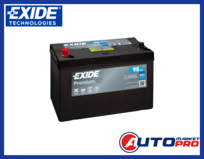BATTERIA AUTO EXIDE PREMIUM EA955 PER AVVIAMENTO 95Ah 800En D31 POLO SX ...