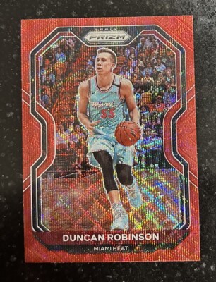 2020-21 Panini Prizm Basketball Duncan Robinson Ruby Wave Prizm #181 ...