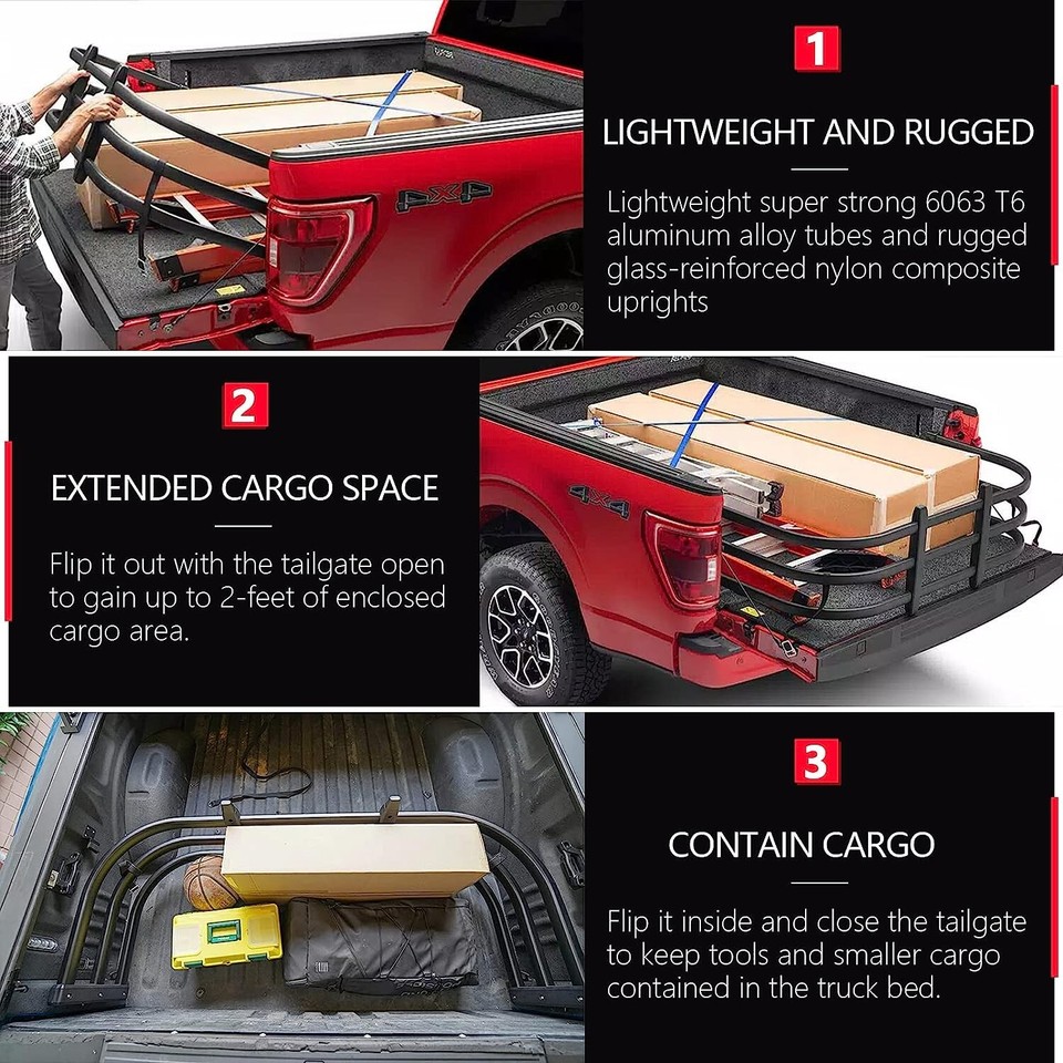 Retractable Truck Bed Extender Pickup Tailgate Fits for Ford Maverick ...