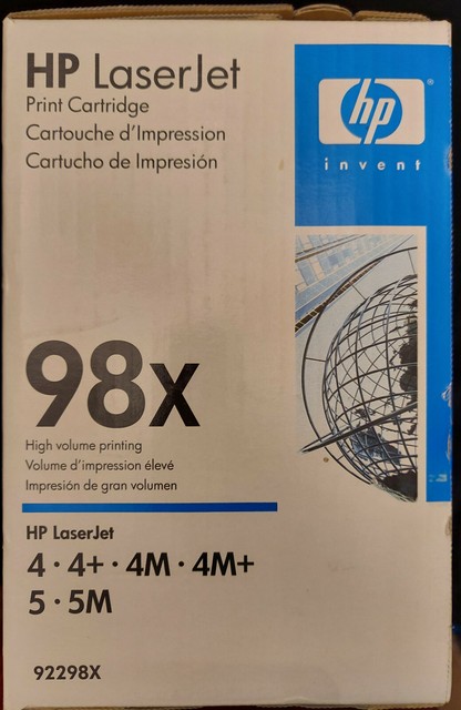 HP 98X (92298X) Black Toner cartridge for sale online | eBay