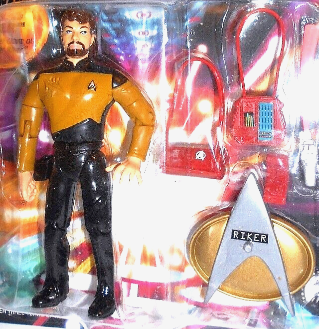 Star Trek 1994 THOMAS RIKER playmates commander william clone vintage ...