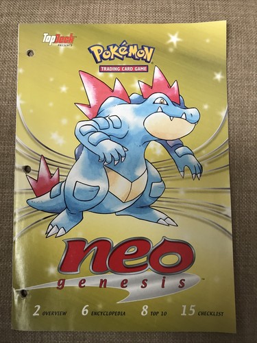 Pokemon TopDeck Neo Genesis Strategy and Card Guide Checklist WOTC Rare ...