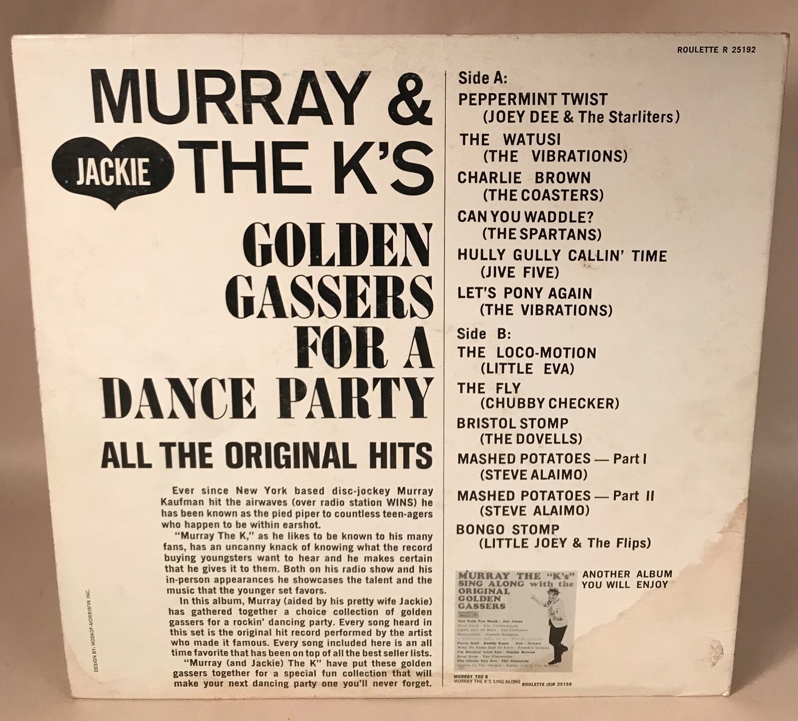 Murray & The K’s Gold Gassers For A Dance Party Record VG-, Roulette ...