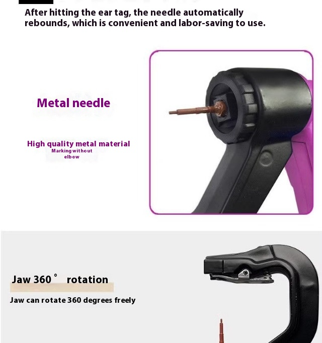 Automatic Rebound Ear Mark Pliers Pig, Cattle and Sheep Ear Mark Pliers ...