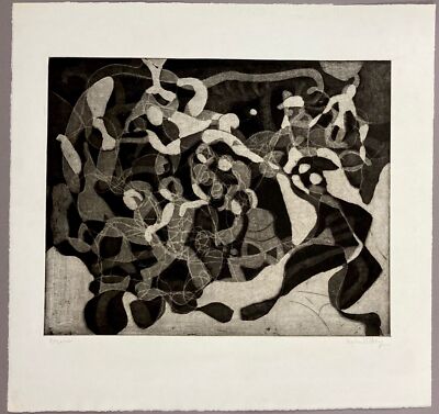 Gordon Gilkey Etching and Aquatint Fine Art Print "RECESS" Titled and ...