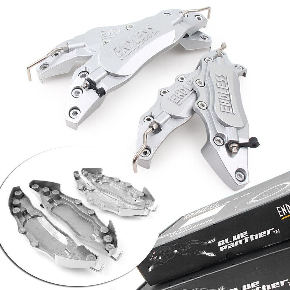 Silver Front Rear Car Truck 3D Style Disc Brake Caliper Covers Parts ...