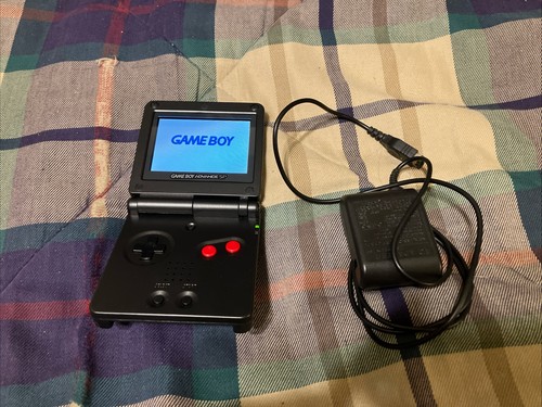 Nintendo Gameboy Advance GBA SP Handheld System Console Black Model AGS ...