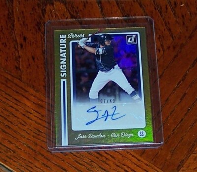 2017 Panini Donruss Signature Series Gold 7/49 Jose Rondon #SS-JR Auto ...
