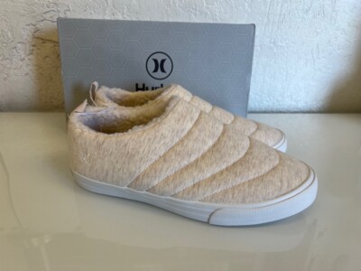 Hurley Women's ARLO Puff W Clog Loafer Shoes, Natural - Choose Size | eBay