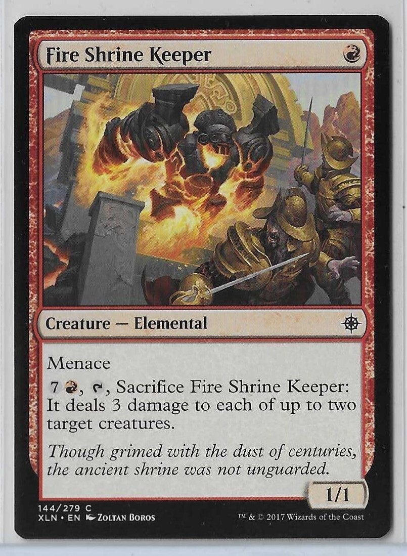 MTG Fire Shrine Keeper Ixalan (XLN) Common Magic Card #144/279 Unplayed ...