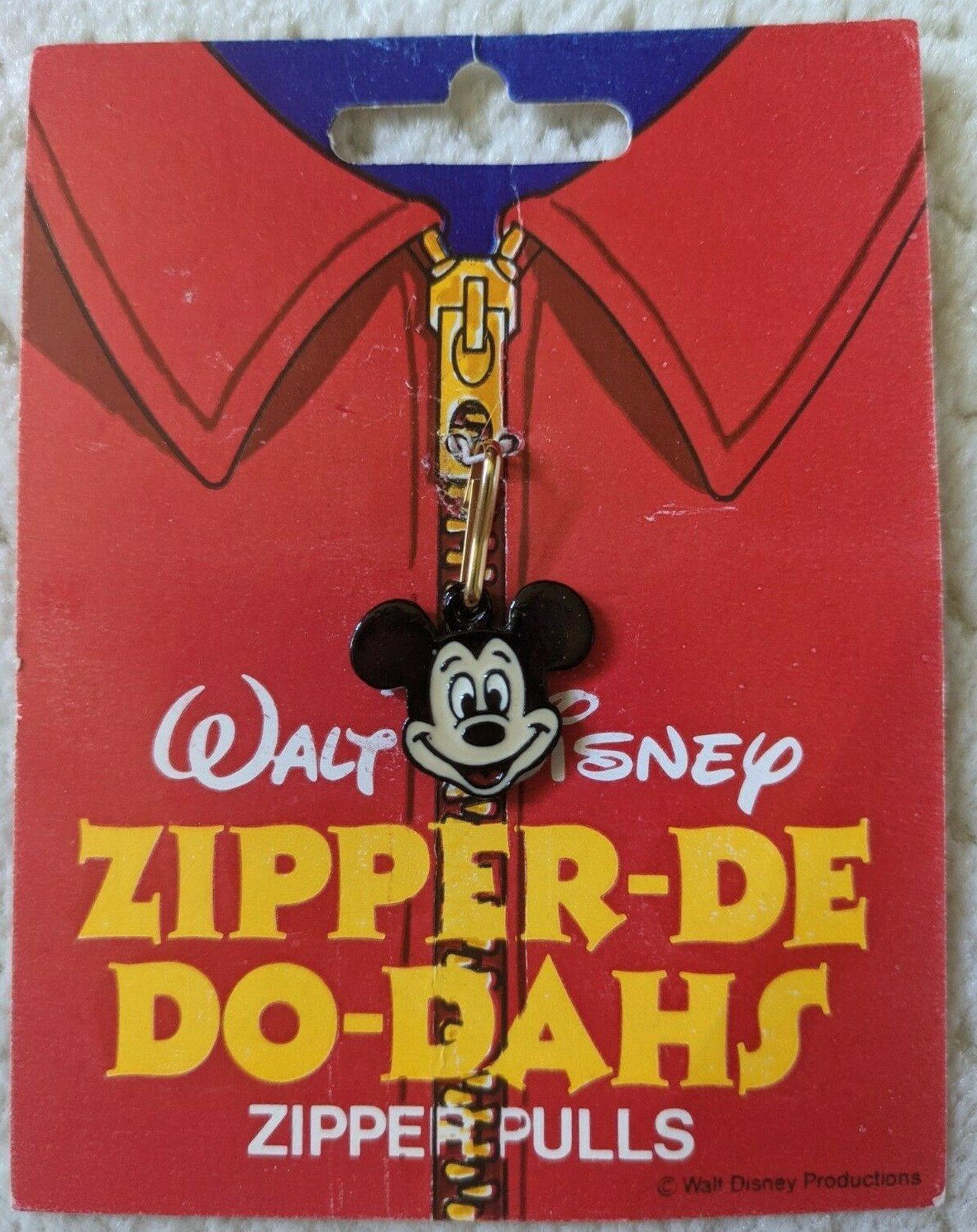 Vintage Disney Mickey Mouse ZIPPER DE DO DAHS Zipper Pull | eBay