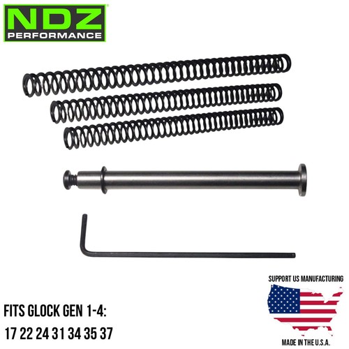 NDZ Glock 17 22 34 Gen 1-4 Reduced / Extra Power Steel Guide Rod ...