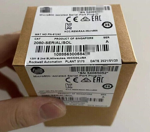 NEW SEALED Allen-Bradley 2080-SERIALISOL Micro800 Isolated Serial Port ...