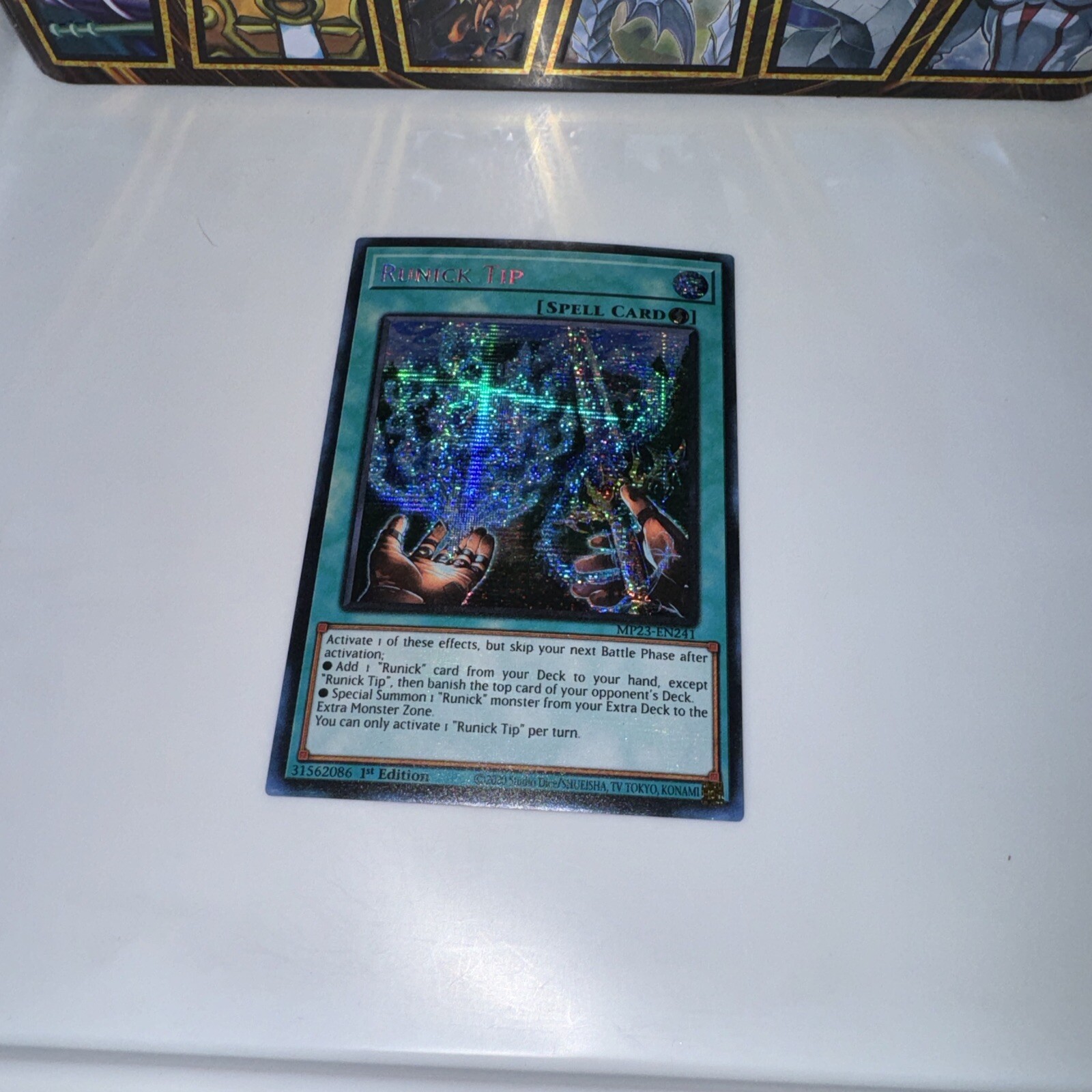 YUGIOH Runick Tip MP23-EN241 Prismatic Secret Rare NM/Mint | eBay