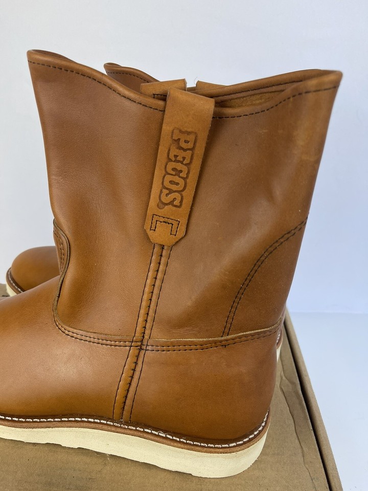 RED WING 866 PECOS Traction Tred 9” Pull On Leather Work Boots Mens 13 ...