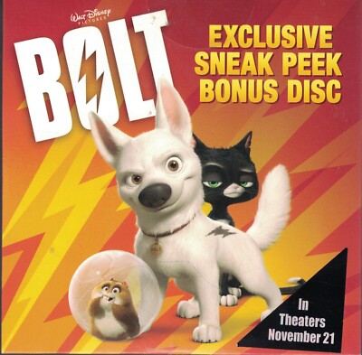 Walt Disney Pictures Bolt Best Buy Sneak Peek Promo Disc DVD - RARE | eBay