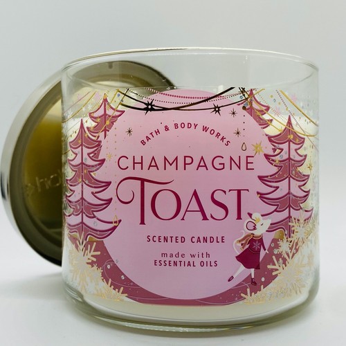 2 Pack Bath & Body Works Champagne Toast Large Scented 3 Wick Candles ...