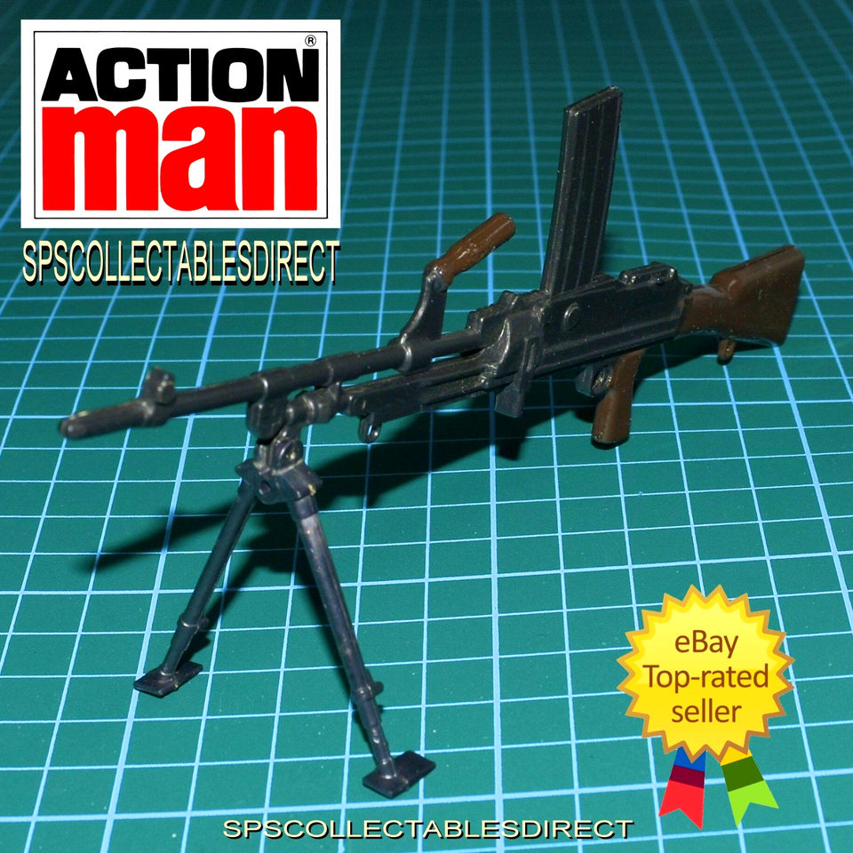 Action Man Vintage Palitoy Bren L4A4 Light Machine Gun, Bi-Pod NATO ...