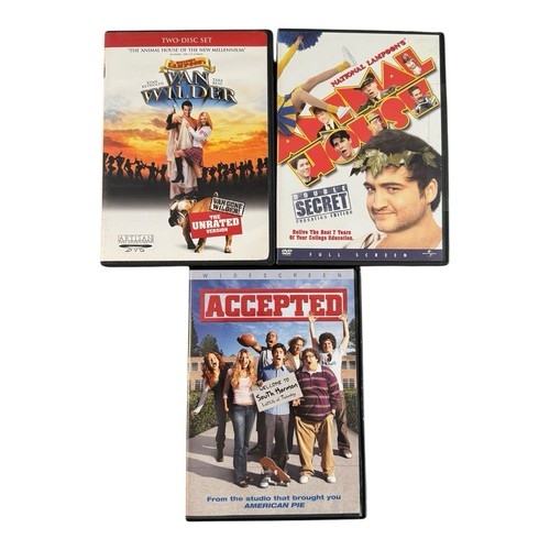 Van Wilder, Animal House, Accepted DVD Lot - College Comedy Movie ...