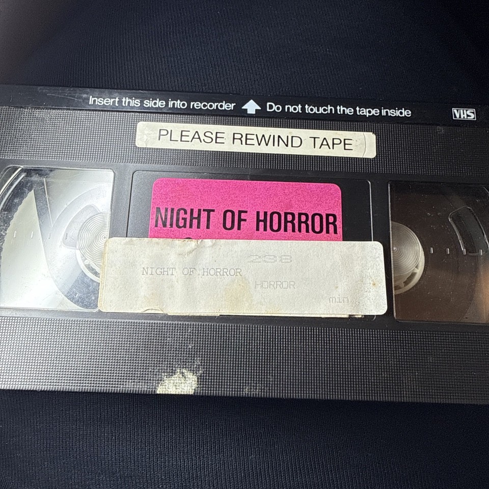 Extremely RARE Night Of Horror VHS 1987 Read Notes | eBay