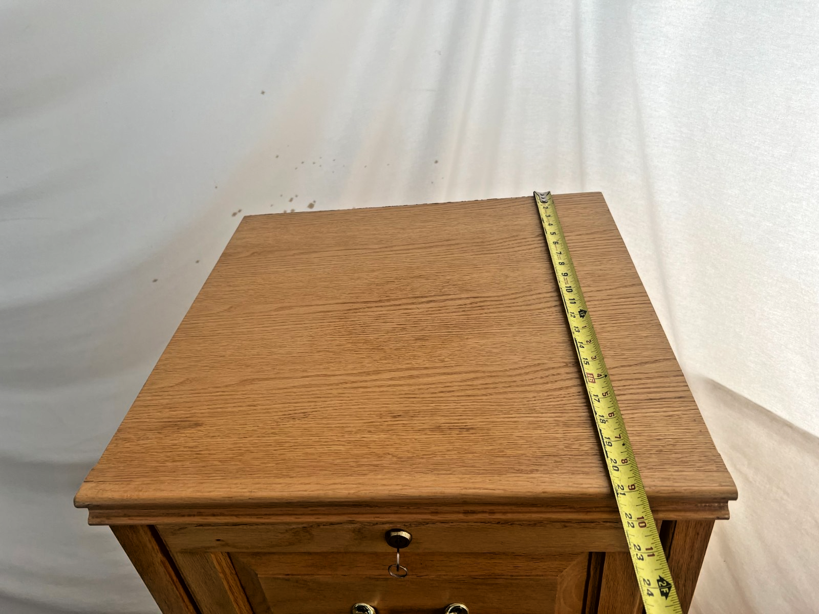 Gorgeous Vintage File Cabinet Blonde Oak Four Locking Drawers, Keys ...